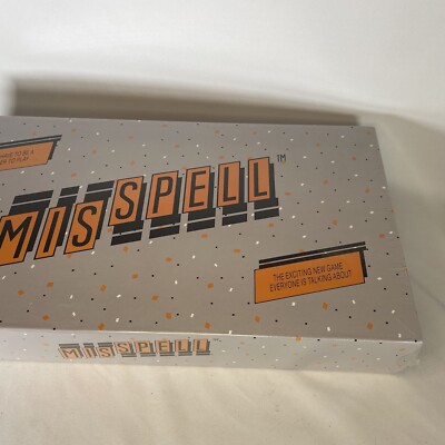 "Misspell" Rare Vintage Spelling Board Game 1989 Filips Inc. Nashville ...