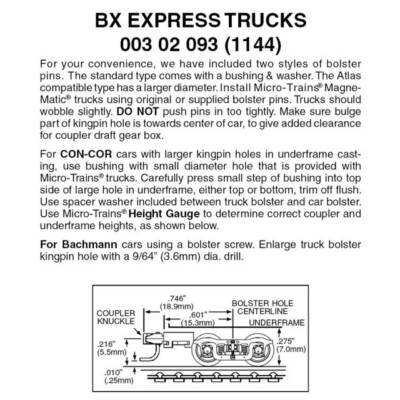 Micro Trains ~ N Scale ~ REA Express Reefer Style Trucks ~ 1 Pair ...