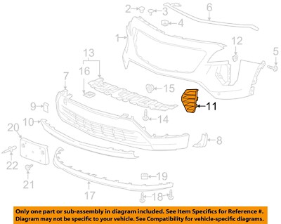 GM OEM 19-23 XT4 Front Bumper Grille Bumper Components-Trim Cover ...