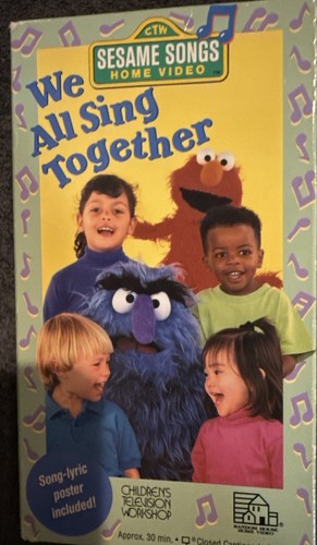 Sesame Street - We All Sing Together (VHS, 1993) 90129843978| eBay