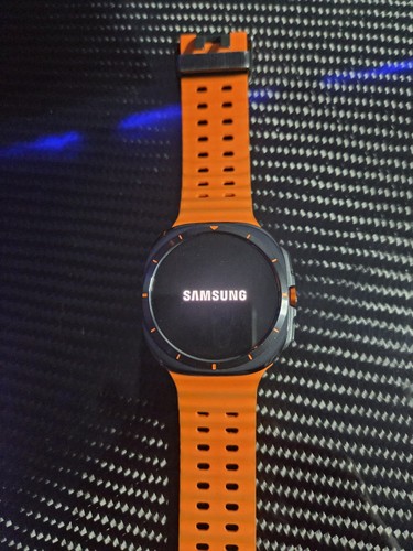 Samsung Galaxy Watch 7 Ultra - Titanium Gray w/ Orange Band - 47mm (GPS ...