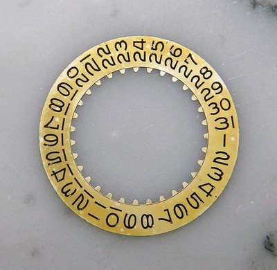 Rare Genuine Rolex Submariner GMT Gold Hook 7 Date Disc Wheel 1560 1570 ...