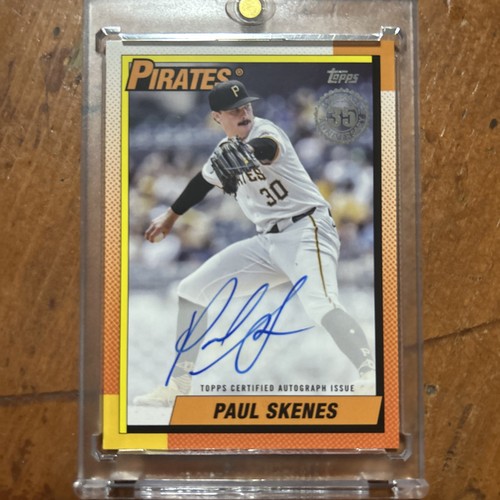 Paul Skenes 1990 Topps Baseball Autograph Card From 2025 | eBay