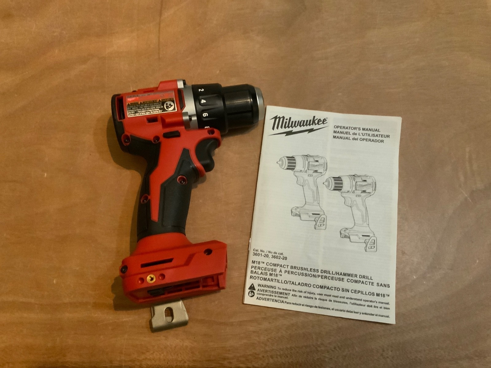 Milwaukee Tool 3601-20 M18 Compact Brushless 1/2" Drill/Driver ...