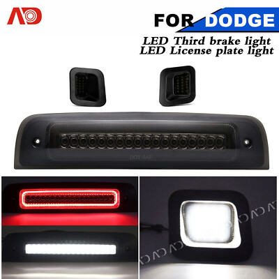 Strobe Smoked LED High Mount 3rd Brake Light For 09-18 Dodge RAM 1500 ...