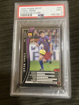 Rare 2005-06 PANINI WCCF #287 LIONEL MESSI PSA 9 ROOKIE Pop Only 5 ...