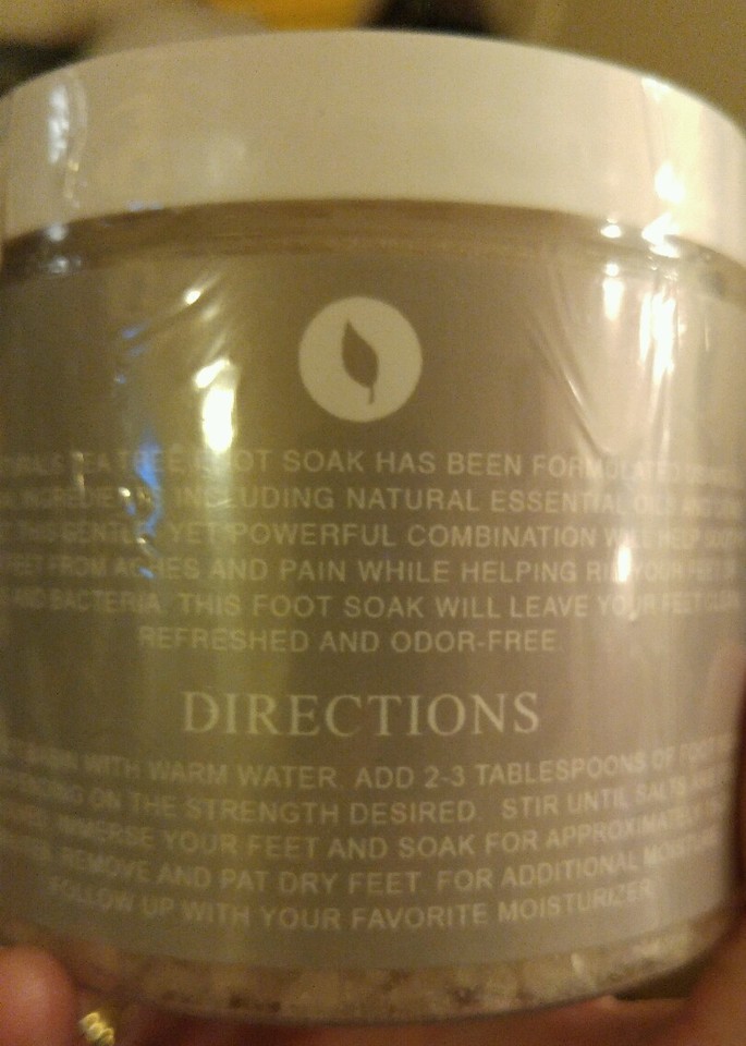 Art Naturals Tea Tree Foot Soak Salt With Epsom Salt 20 oz - Fights ...