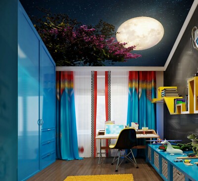 3D Moon Flower 421 WallPaper Murals Wall Print Decal Wall Deco AJ ...