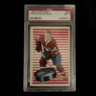 1963 PARKHURST #83 RALPH BACKSTROM CANADIENS PSA 7 Set Break | eBay