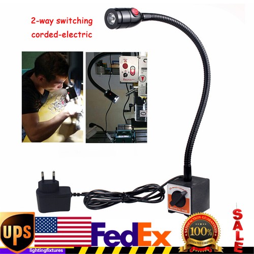 LED Work Light Flexible 20" Length w/ Gooseneck Magnetic Base 2-way ...