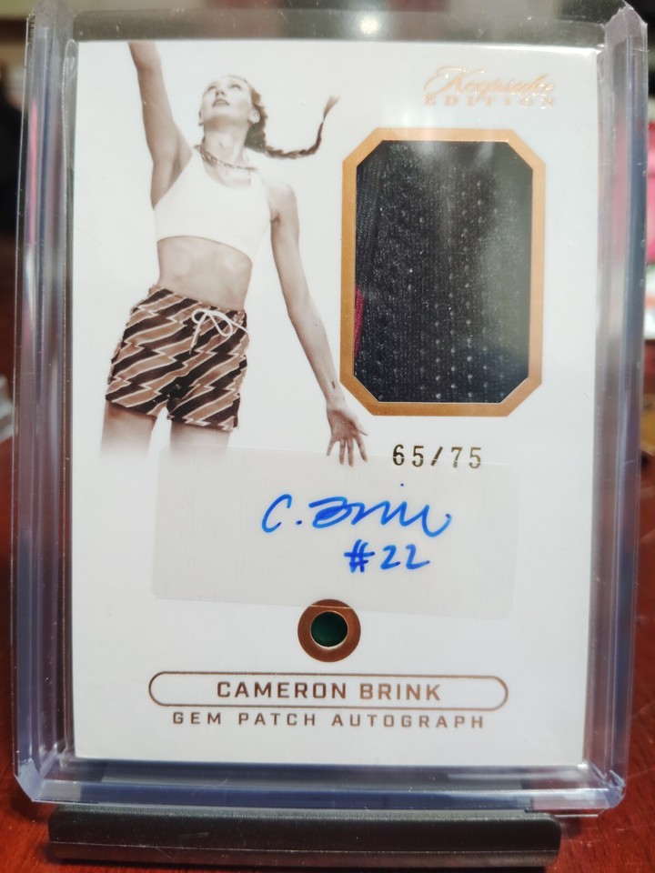2024 KEEPSAKE MULTI-SPORT CAMERON BRINK GEM AUTOGRAPH PATCH RELIC CARD ...