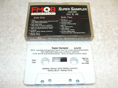 "FMQB-Super Sampler-July 1994" Promo Cassette,Rock, Various: RPLA ...