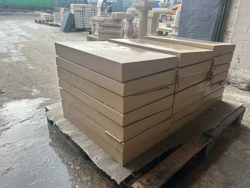 Cast Stone Parapet Once Weathered Sandstone Coping Stones - 600 x 400 x ...