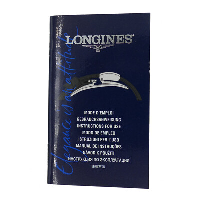 LONGINES FOLDING CLASP MULTI-LANGUAGE INSTRUCTIONS FOR USE BOOKLET | eBay