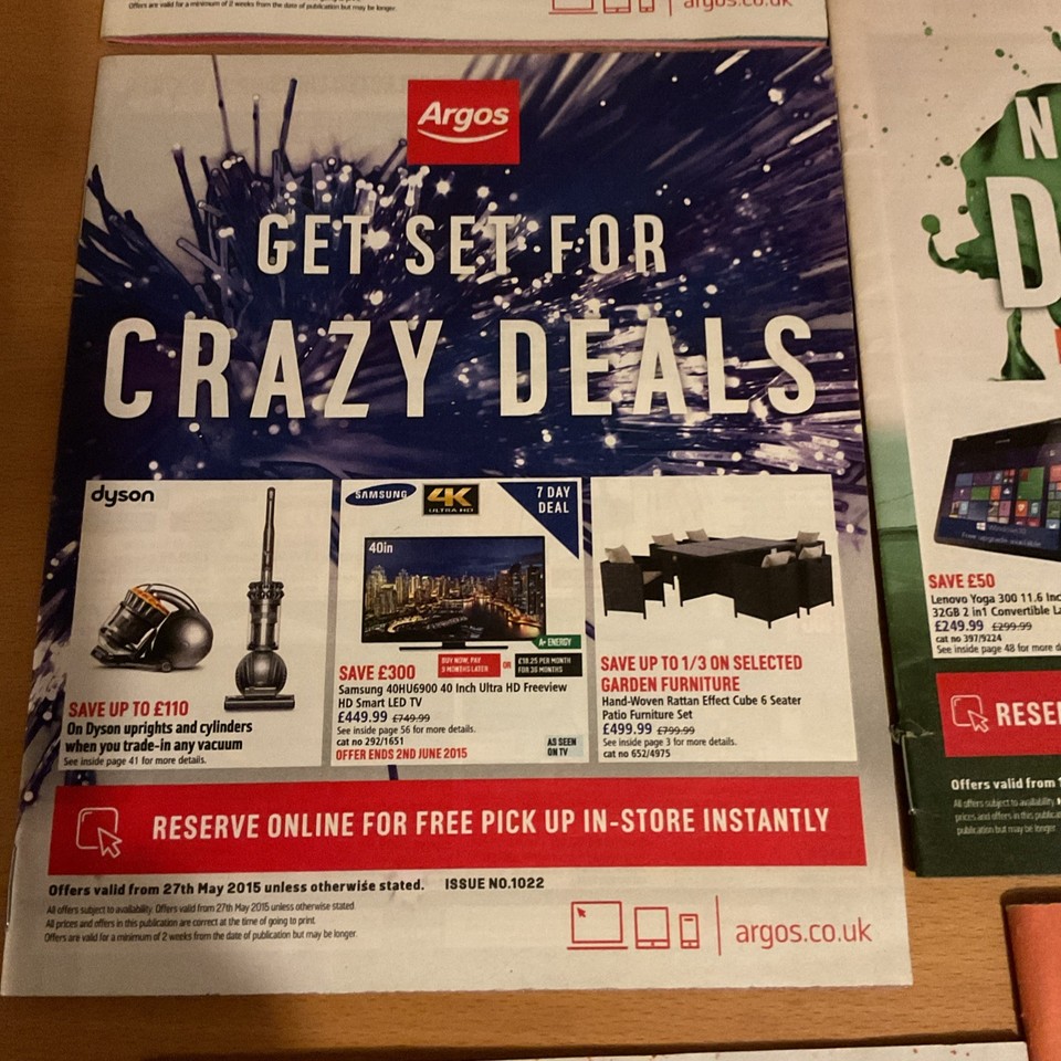 Argos Catalogue, Leaflet Bundle Vintage | eBay UK