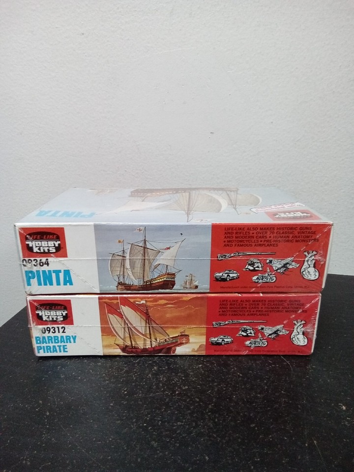 LIFE LIKE HOBBY KITS PINTA SPANISH SHIP & BARBARY PIRATE MODEL KITS | eBay