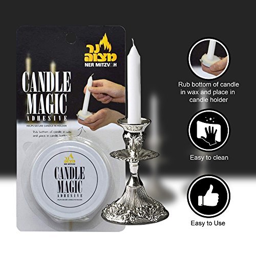Candle Magic - Candle Wax Adhesive - Candle Glue - Helps Secure Candles ...