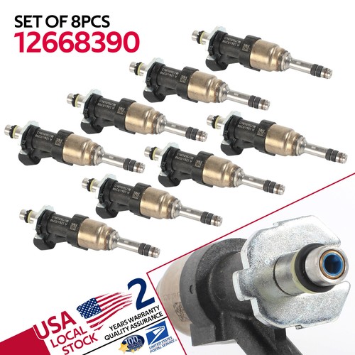 Set of 8 OEM Fuel Injectors Fits For Chevrolet GMC #12656005 12668390 ...