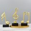 Golden Music Note /Statue Sculpture Piano Symbol Desktop 3pieces | eBay