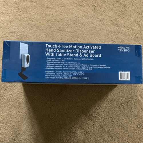 Touch Free Motion Activated Hand Soap Dispenser With Table Stand & Ad ...