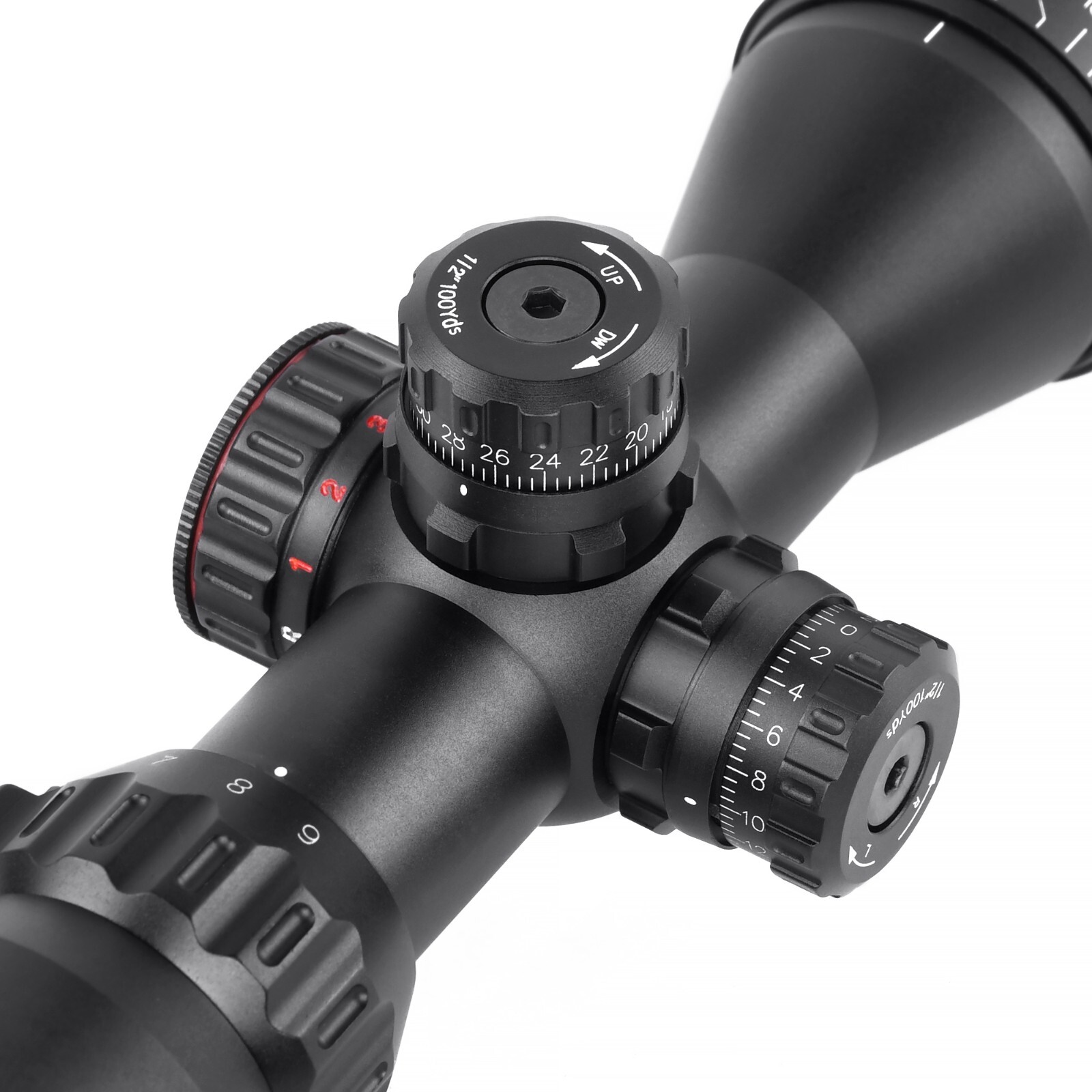 SNIPER 3-9x32 Compact Rifle Scope Mil Dot RGB Front AO /w Picatinny ...