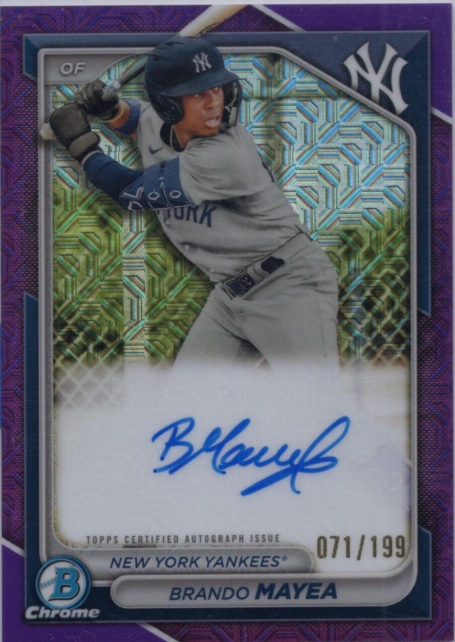 2024 Bowman - Chrome Prospect Mega Box Autographs Brando Mayea #BMA-BMA ...
