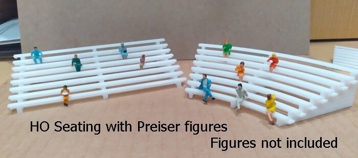 Straight Bleachers Seating HO Scale Circus Carnival Racing Horses ...