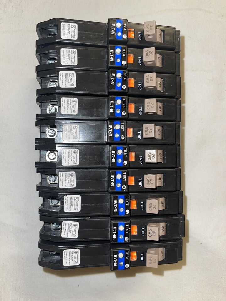 CHFP120DF 10 PCS EATON CH 1P 20A AFCI/GFCI DUAL-FUNCTION PLUG-ON ...