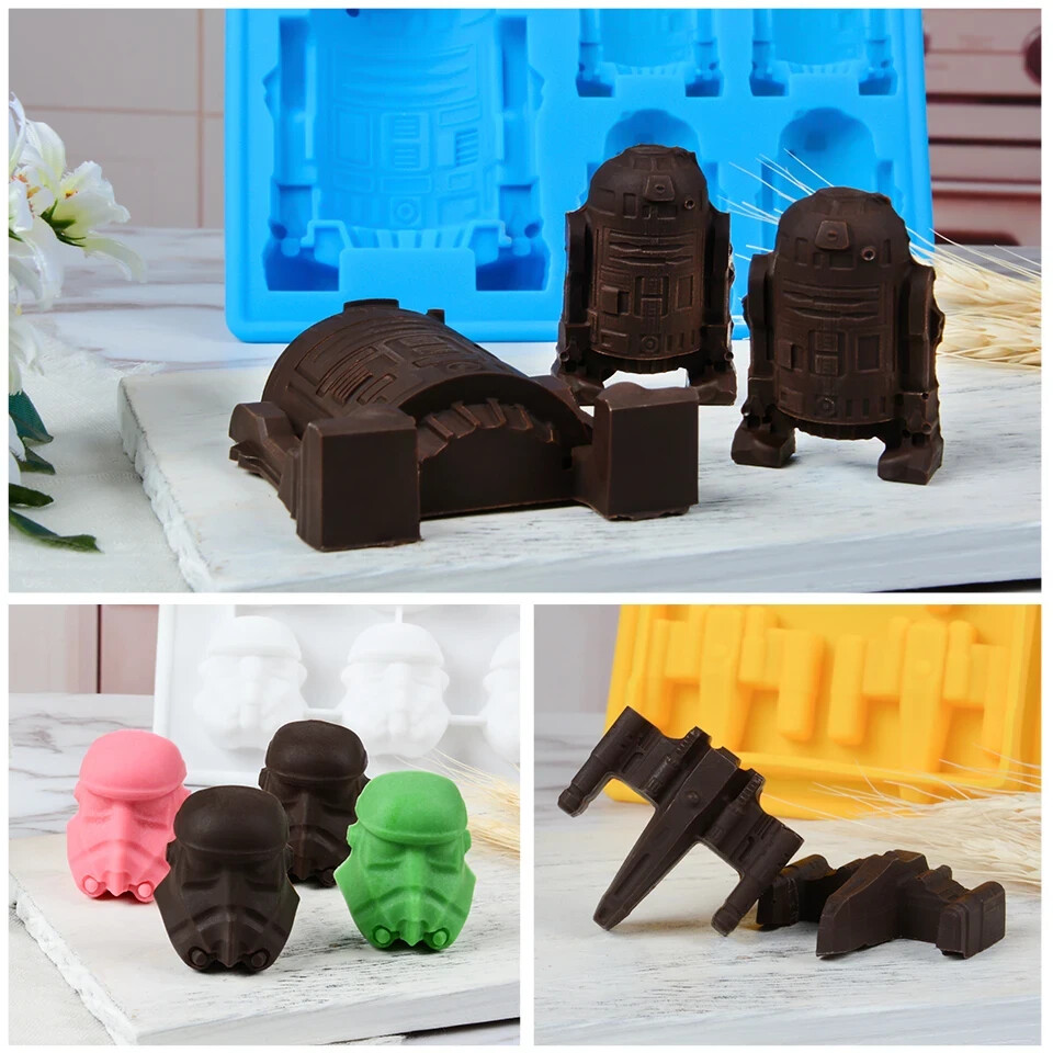 Star Wars Ice Mold Ice Tray Food Mold Jello Mold Different Characters ...