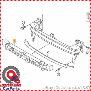 5GM807248H VOLKSWAGEN GENUINE OEM 2018 2021 GOLF FRONT BUMPER FOAM ...