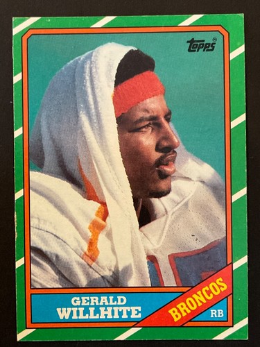 Gerald Willhite 1986 Topps Football Card #114 - Denver Broncos Running ...