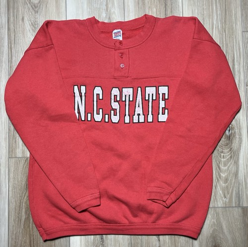 Vintage Soffe Sweats NC State Red Crewneck Pullover Sweatshirt - Size ...