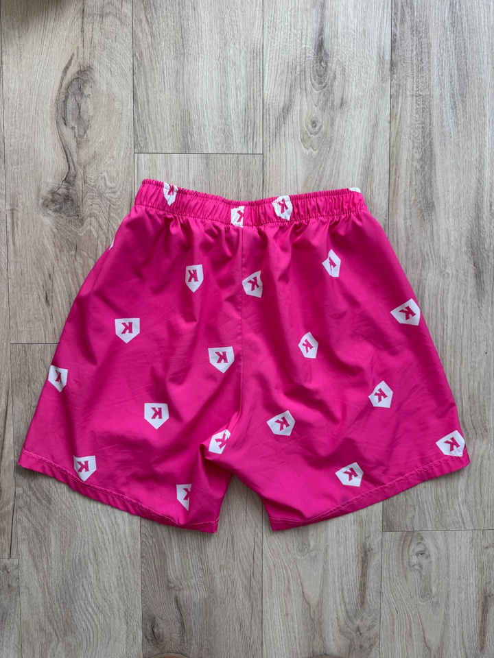 Pitchers Only Pink Men's Shorts with White Logo | eBay
