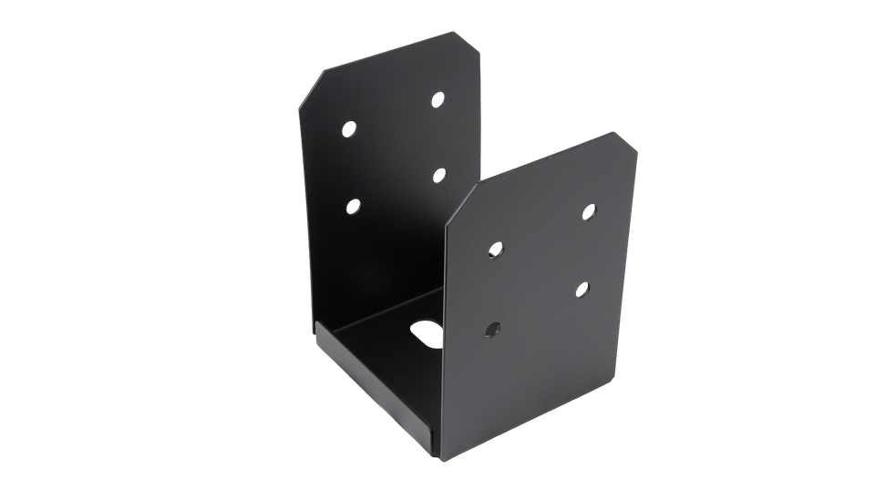 8x8 Post Base Bracket for Pergola Black Powder Coated Steel w/ 1 ...