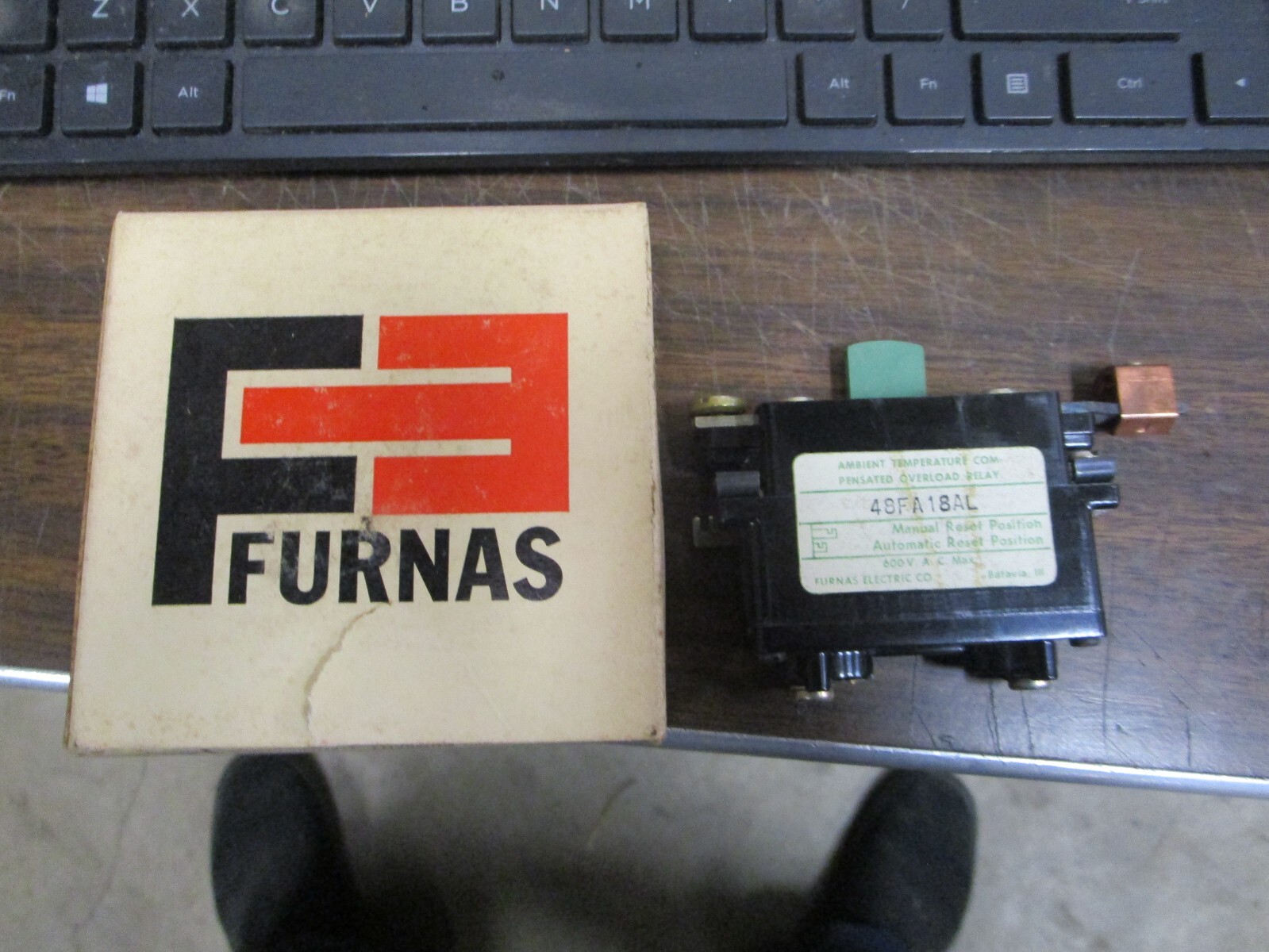 NOS Furnas 48FA18A-L Single Phase Ambient Temperature Compensated ...