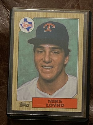 1987 Topps #126 Mike Loynd Texas Rangers Rookie Card IN ABSOLUTE MINT ...