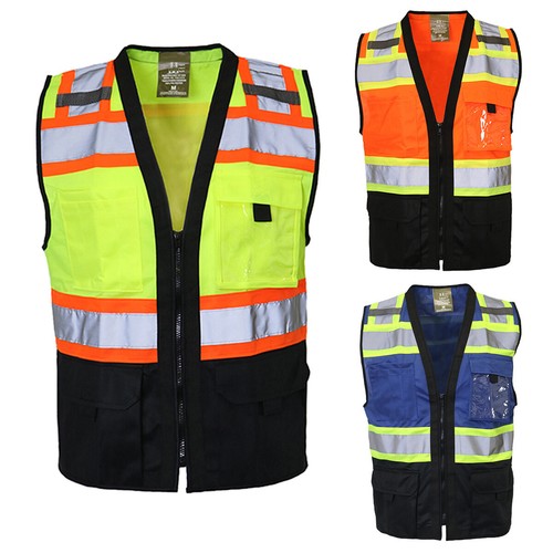 Men's Reflective Safety Vest Type R Class 2 High Visibility Work Vest ...