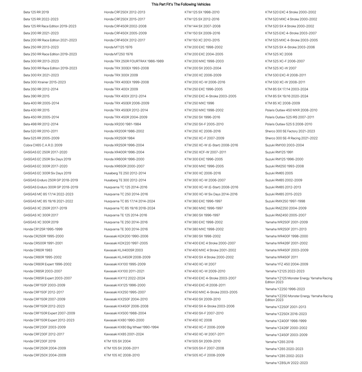 Pro X 99101-357 Series Keihin Hex Main Jet 170 For KTM 85 SX 19/16 2020 ...