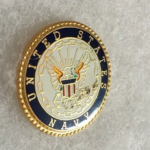 United States Navy Pin USN Military Tie Tack Hat Eagle Crest Lapel Pin ...