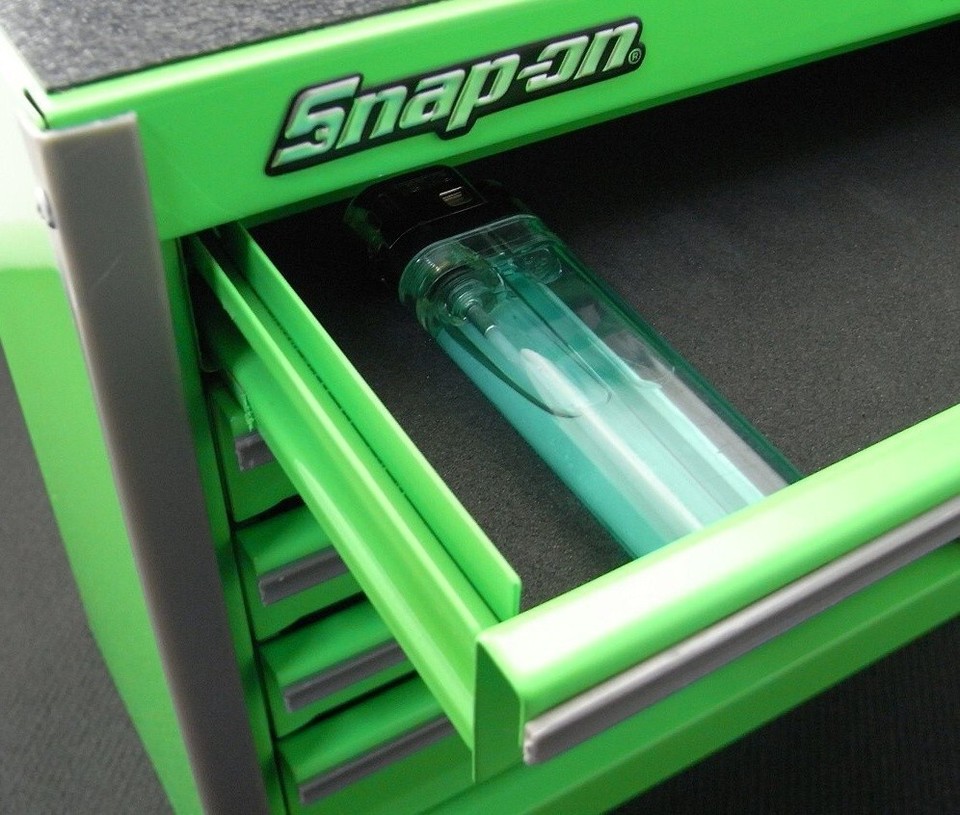 Snap-on Miniature Tool Box Micro Roll Cab Top Chest Green UNUSED | eBay