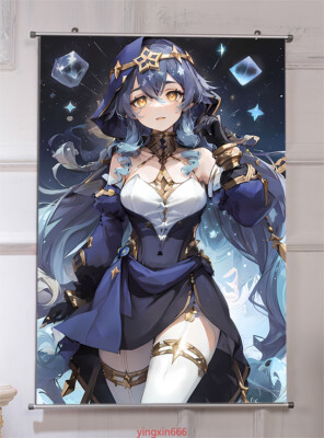 Anime Layla Genshin Impact Poster 60*90cm Home Decor Wall Scroll HD ...