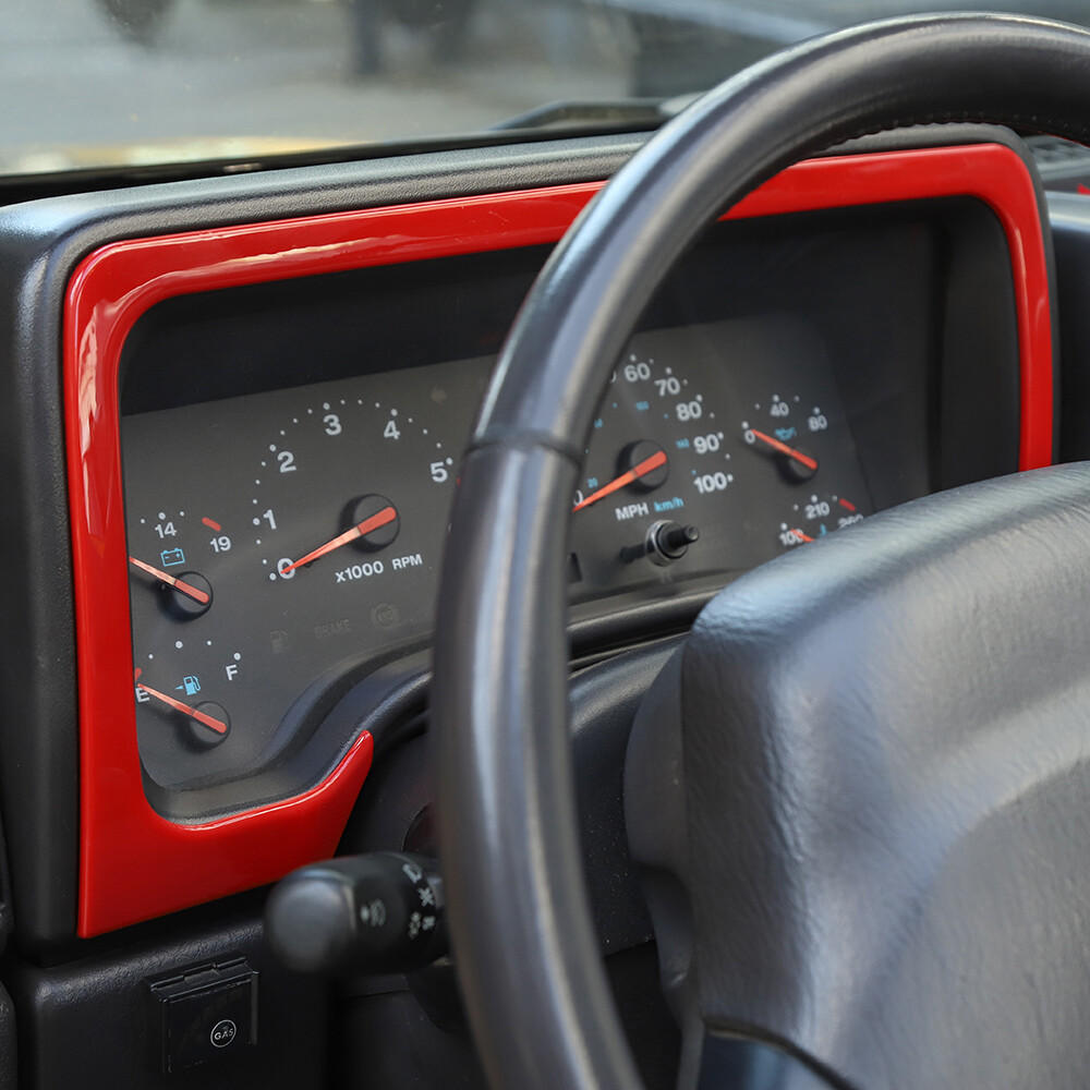 Car Interior Dashboard Panel Trim Cover for Jeep Wrangler TJ 1997-2006 ...