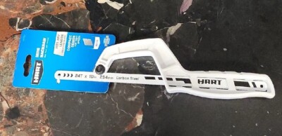 Hart Mini Carbon Steel Compact Hacksaw 24 TPI Blade Metal Cutting 10 ...