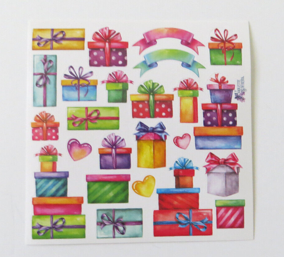 Violette Stickers - PRESENTS - 4x4 Square Sheet of Stickers #K29 | eBay