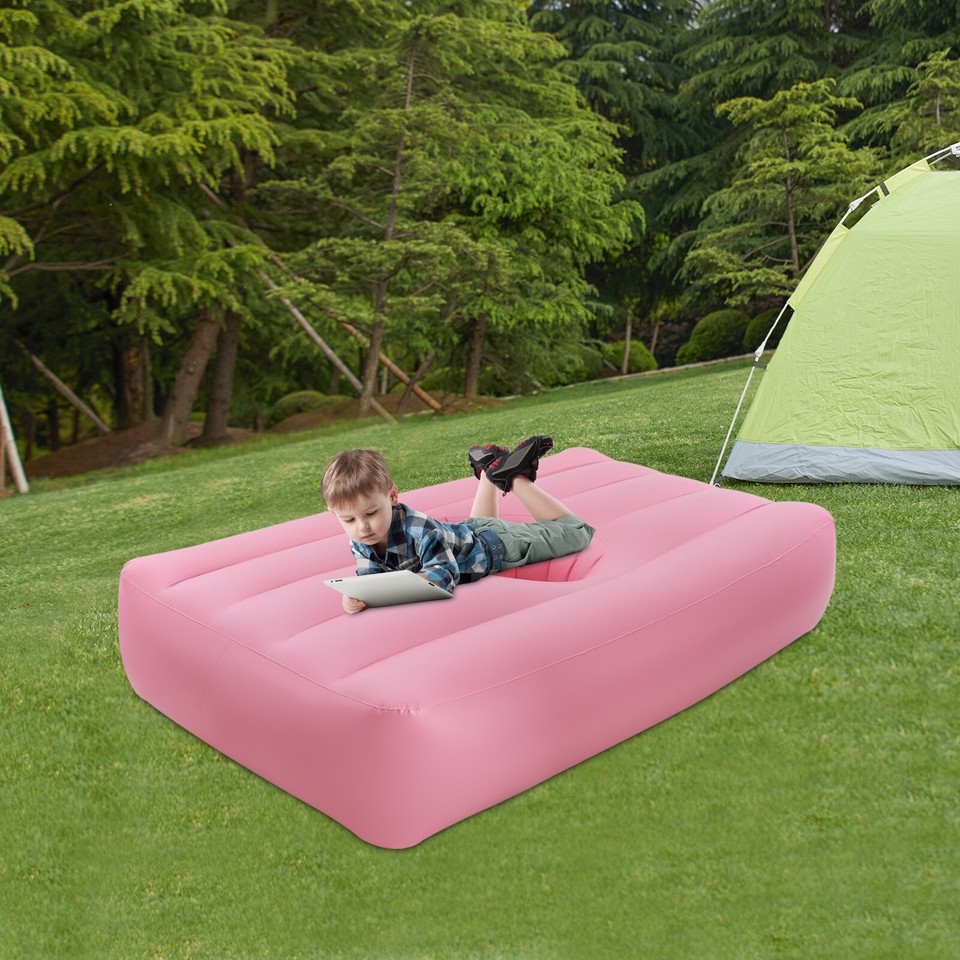 Foldable Inflatable Mattress w/ Reusable Electric Air Pump Post Surgery ...