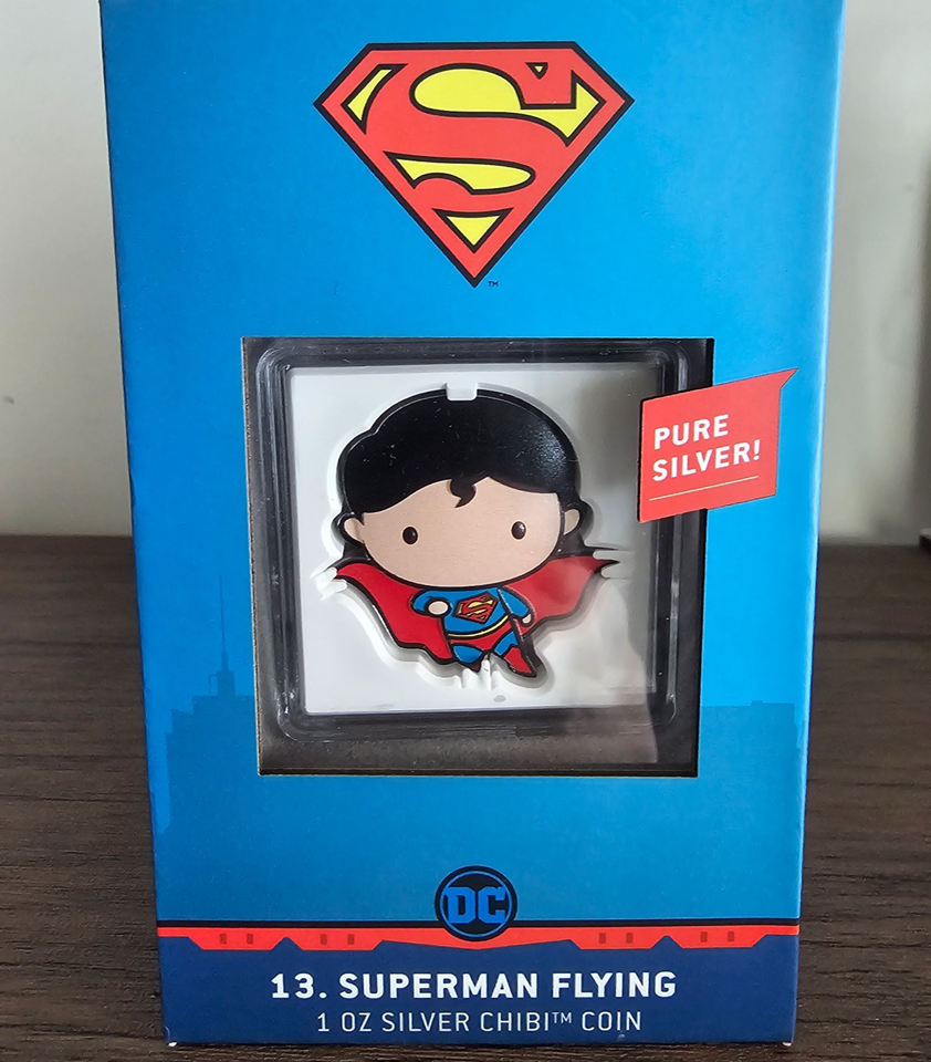 2021 Niue DC #13 Superman Flying 1 Oz .999 Silver Chibi Coin! | eBay