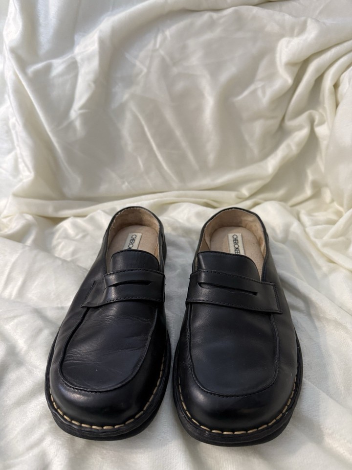 Cherokee Shoes Womens 8.5 Mules Loafers Slip On Flats Comfort Brown ...