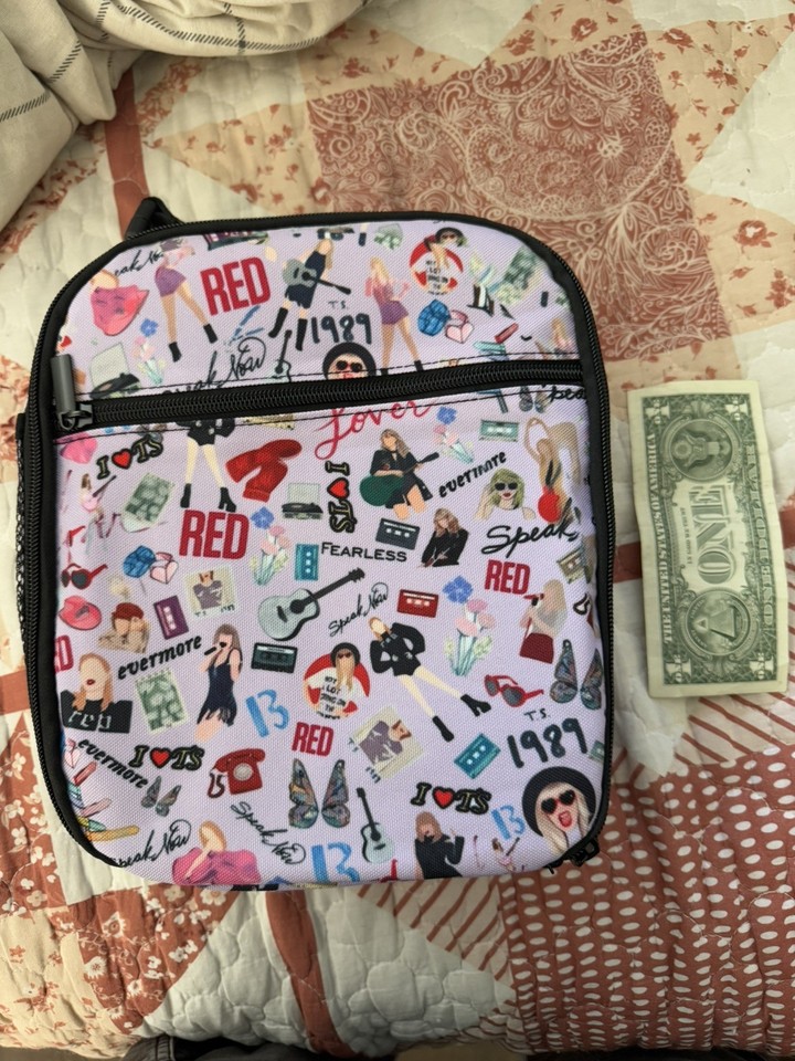 Taylor Swift 1989 Album Themed Lunch Box Insulated Handle Travel ...
