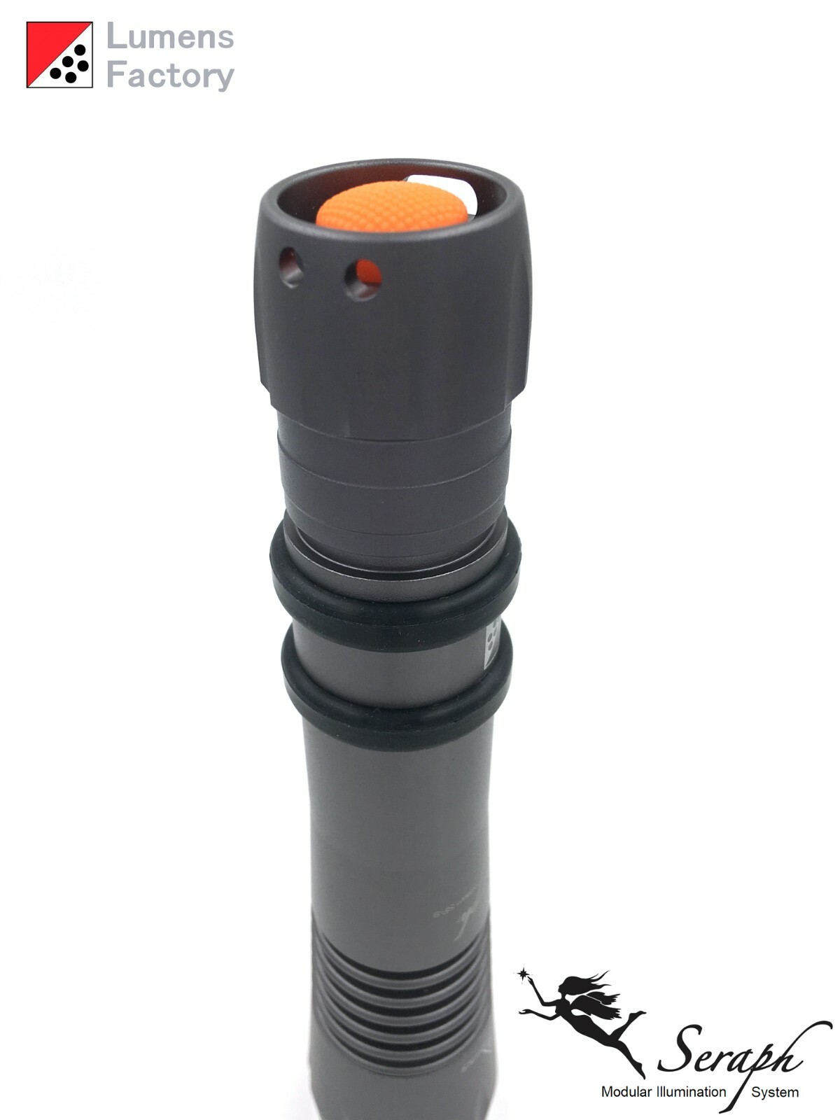 Lumens Factory SP-9 Flashlight Host. Grey, Cren Bezel. Surefire 9P ...
