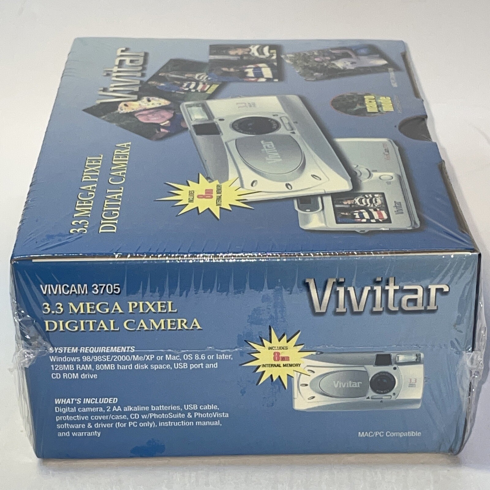 Vivitar ViviCam 3705 3.3MP Digital Camera - Silver for sale online | eBay